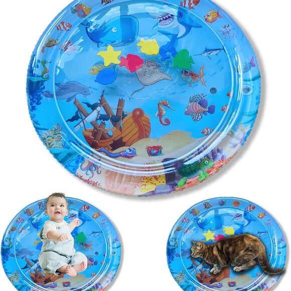 Dog | Waterfilled Cat Cooling Pad Interactive Fishthemed Play Mat For ...